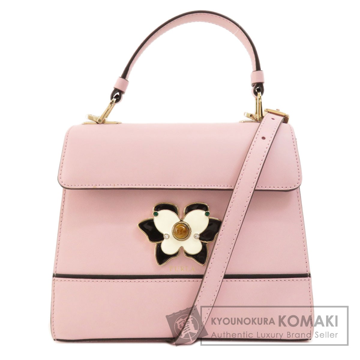 【楽天市場】フルラ ムゲット スモール 2WAY ハンドバッグ レザー レディース 【中古】【Furla】：ブランド京の蔵小牧【最安挑戦！】