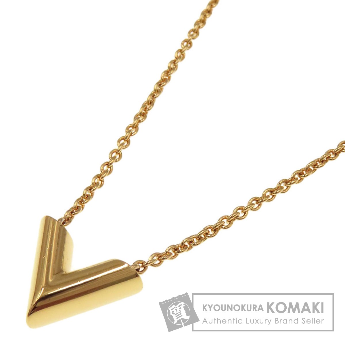 【楽天市場】ルイヴィトン M61083 エセンシャル V ネックレス GP レディース 【中古】【LOUIS VUITTON】：ブランド京の蔵 ...