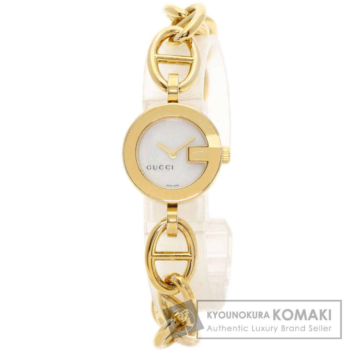【楽天市場】グッチ 107 G チャーム ブレスレット 腕時計 GP/GP レディース 【中古】【GUCCI】：ブランド京の蔵小牧【最安挑戦！】