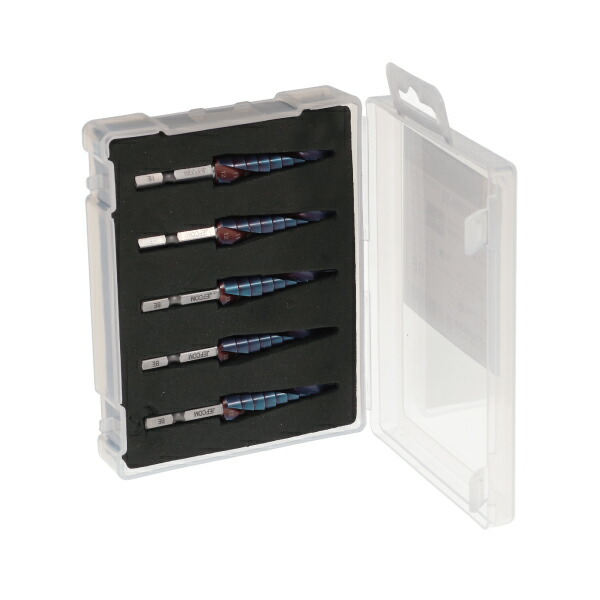 【楽天市場】デンサン DENSAN HQステップドリルセット（ブルー） DSHB-412RH-5S：KanamonoYaSan KYS