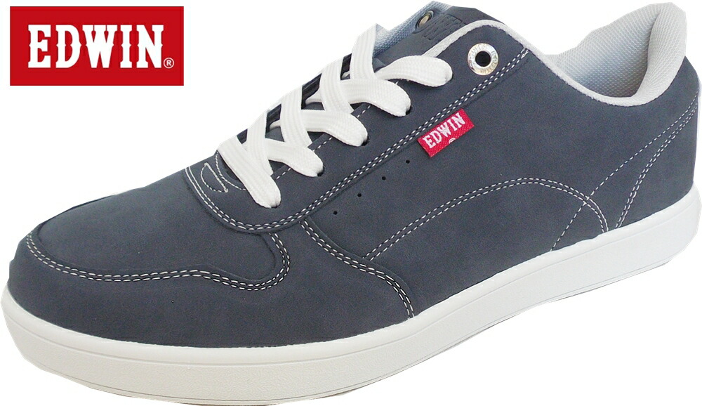 【楽天市場】fuエドウィン EDW-7055 ネイビー EDWIN 送料無料 紳士スニ−カー メンズ 25-28cm スニーカー：ショップ球太