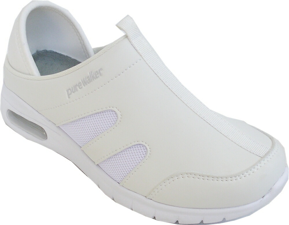 【楽天市場】Pure Walkerナースシューズ PW0513ホワイト 22.5cn-25cmシード スニーカー ピュアウォーカー 靴(レディース)：ショップ球太