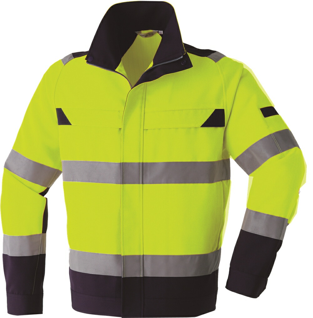 【楽天市場】アサヒチョウ Asahichio E780 14蛍光イエロー 高視認ブルゾン ジャンパー S-8L：ショップ球太