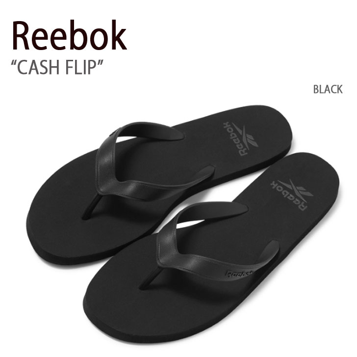【楽天市場】REEBOK リーボック サンダル CASH FLIP FX0208 キャッシュ フリップ BLACK ブラック メンズ ...