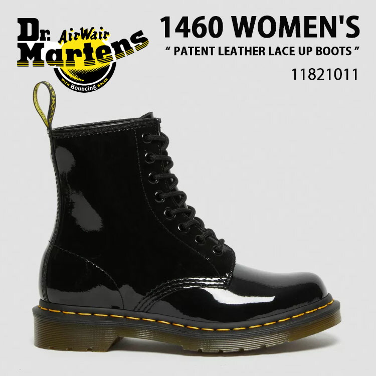 【楽天市場】Dr.Martens ドクターマーチン 8ホールブーツ レザー 1460 WOMEN'S PATENT LEATHER LACE ...
