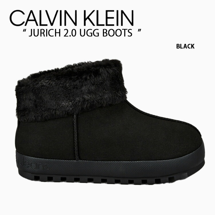 【楽天市場】Calvin Klein カルバンクライン サンダル JURICH 2.0 UGG BOOTS BLACK CK シューズ ジュ ...
