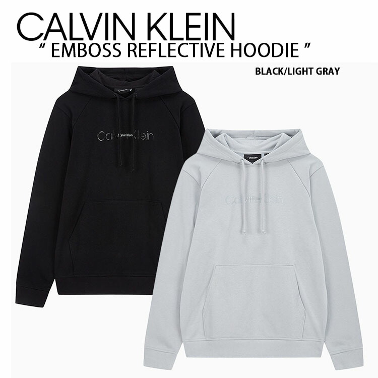【楽天市場】Calvin Klein カルバンクライン パーカー EMBOSS REFLECTIVE REGULAR HOODIE CK ...