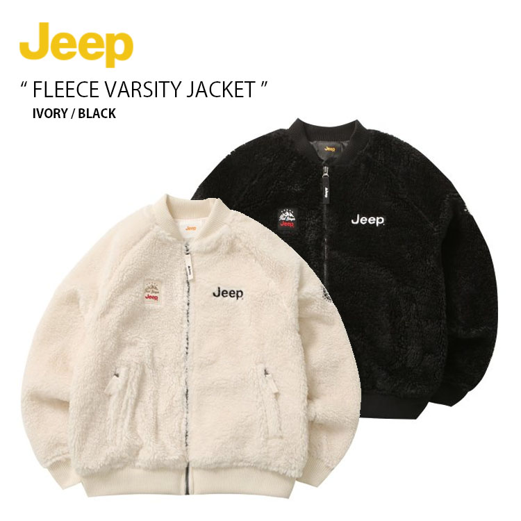 【楽天市場】Jeep ジープ フリースジャケット FLEECE VARSITY JACKET フリース バーシティ ジャケット ボアジャケット ...