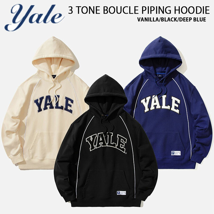【楽天市場】YALE イェール パーカー 3 TONE BOUCLE ARCH PIPING HOODIE スウェットパーカー フーディー ...