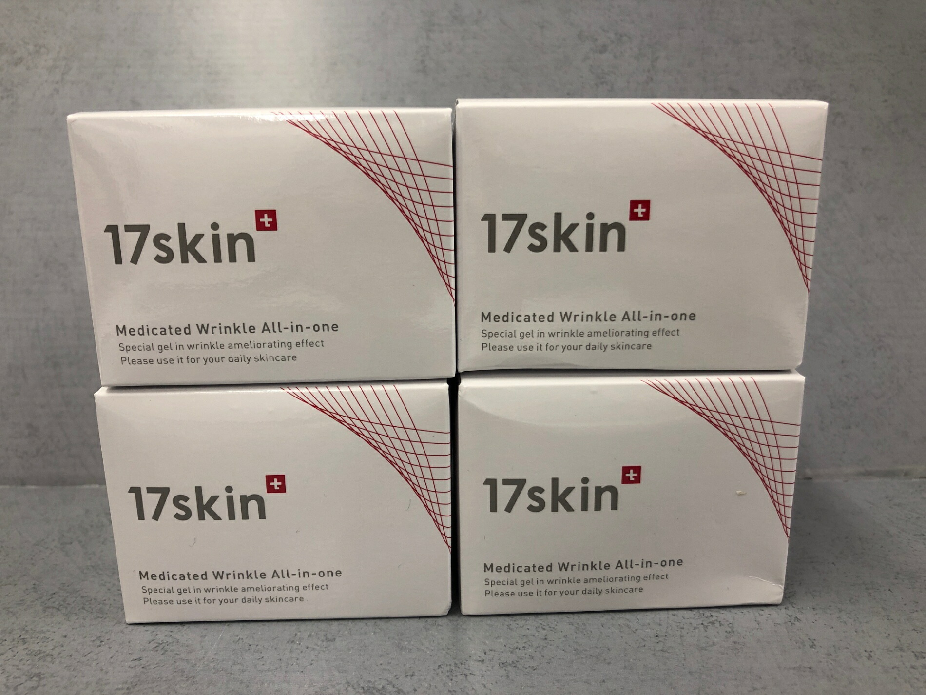 【楽天市場】【中古】 【未使用】 C127 17skin 薬用リンクルオールインワン シワ改善美白 美容液 51g 4点セット：エルリニュー 楽天市場店