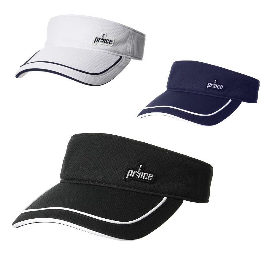 【楽天市場】【送料無料】【3500円均一】prince(プリンス) 遮熱ラウンディッシュバイザー 吸汗 速乾 テニス 日よけレディース ...