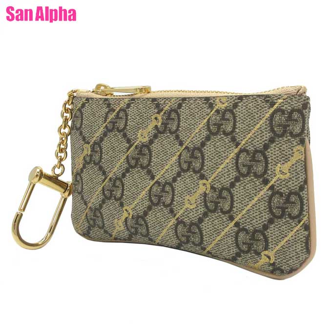 【楽天市場】【10%OFF 1/21 AM9:59迄】グッチ 財布 キーケース GUCCI GGスプリーム ホースビットプリント キーリング ...