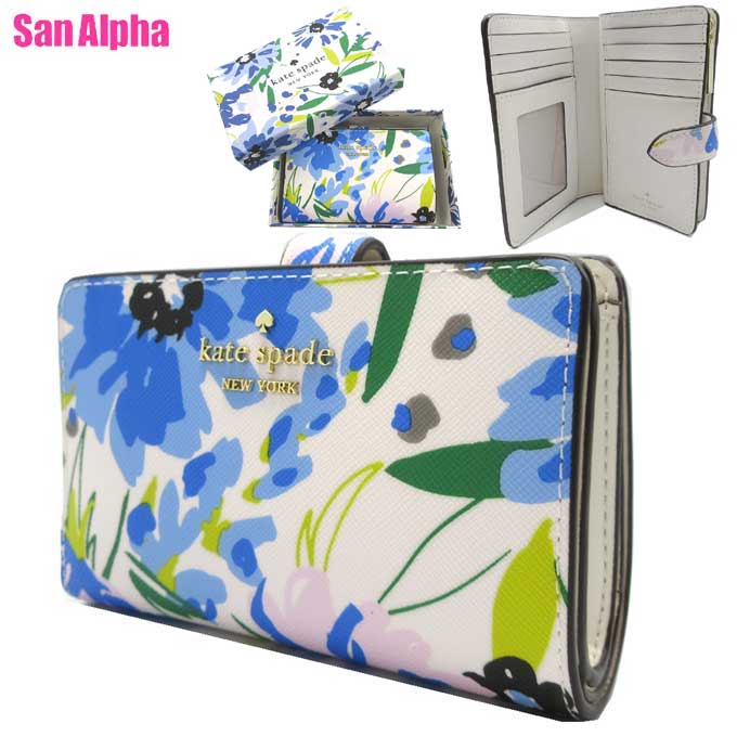【楽天市場】【ギフトBOX付き】 ケイトスペード ニューヨーク 財布 二つ折り財布 kate spade NEW YORK マディソン ...