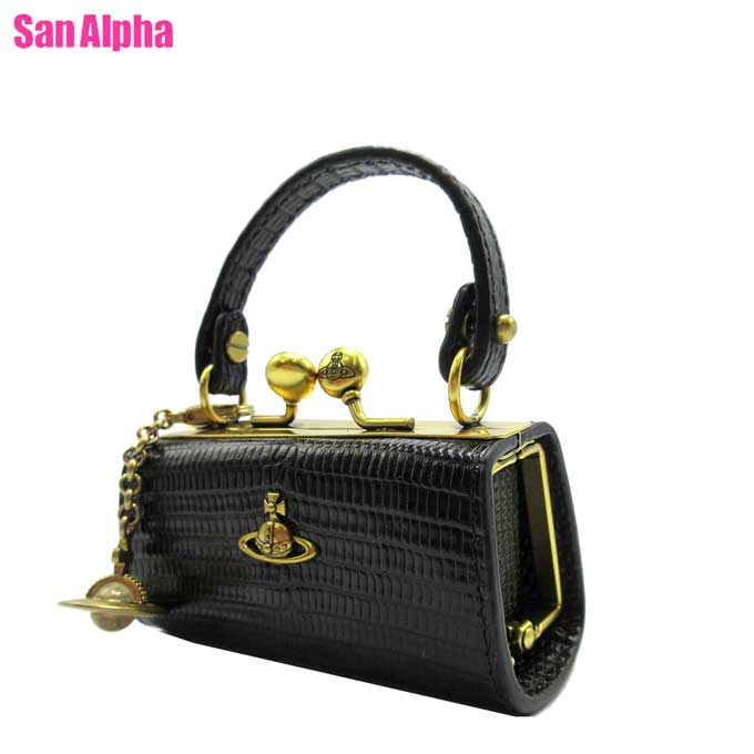 【楽天市場】ヴィヴィアンウエストウッド バッグ バッグチャーム Vivienne Westwood リザード調 がま口 ドールバッグ オーブ ...