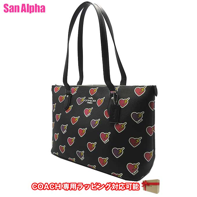 【楽天市場】コーチ バッグ トートバッグ COACH ギャラリー ハート ボルト プリント ジップトート 肩掛け A4対応 CW434 ...