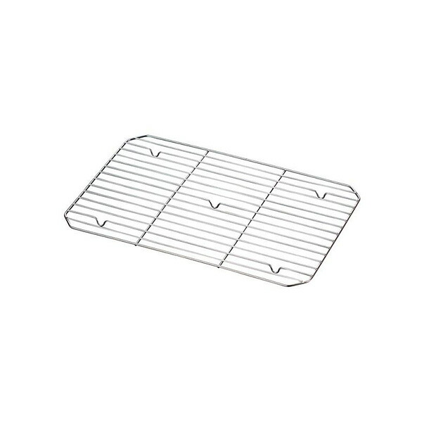 【楽天市場】18-8ステンレス デリカバットアミ 小 (77631) 29×20cm 網 油切り 水切り 厨房用品 業務用 食品販売 天ぷら ...