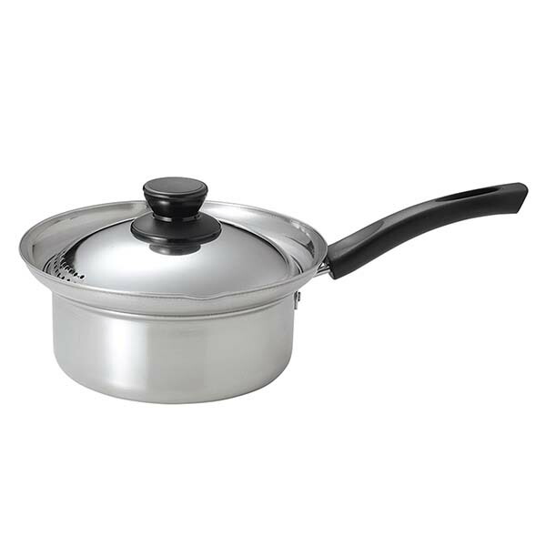 【楽天市場】NIRWAKA -ニルワーカ- IH対応 ステンレス製吹きこぼれにくい湯切り鍋 16cm (NW-09) 1.8L 片手 ステンレス 軽量 シンプル サビにくい お手入れ簡単 ...