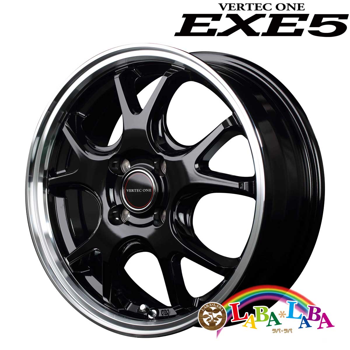 【楽天市場】ホイール 15インチ 15×4.5J +45 PCD100 4穴 MID VERTEC ONE EXE5 4本セット (1545 +45 100-4H)：ラバラバ 楽天市場店