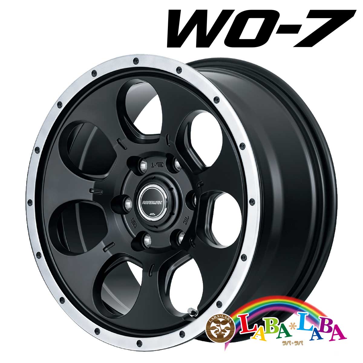 【楽天市場】ホイール 16インチ 16×6.5J +38 PCD139 6穴 MID ROADMAX WO-7 (1665 +38 139-6H)：ラバラバ 楽天市場店