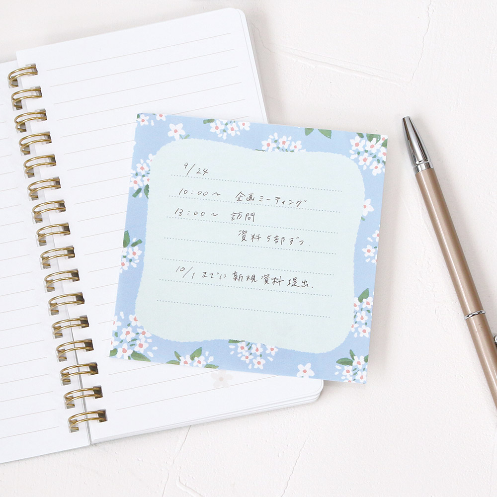 【楽天市場】【楽天ランキング1位】パルテール／メモ《花柄/メモ帳/伝言メモ/電話メモ/おしゃれ/大人/かわいい/可愛い》【ラボクリップ】：LABCLIP online store