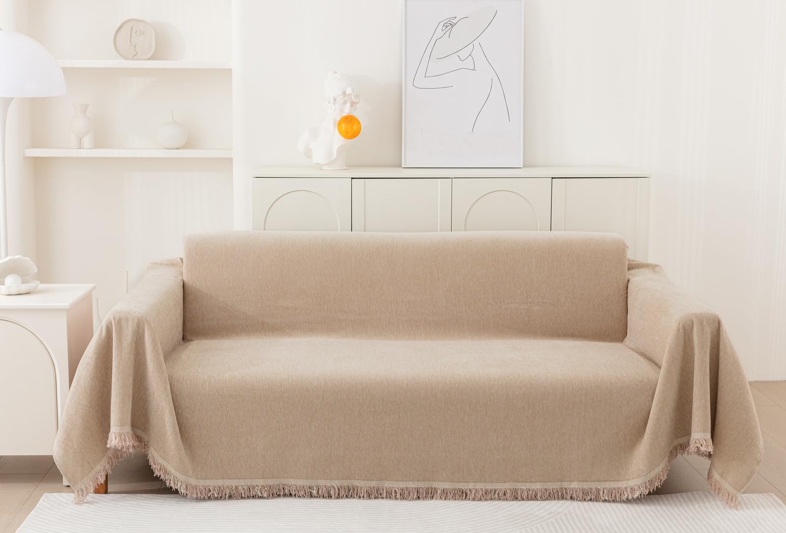 【楽天市場】マルチカバー ソファカバー 無地 ブランケット 犬猫対策 汚れ防止 2人掛け 3人掛け 長方形 柔らかくて軽く カウチ ベッド ...