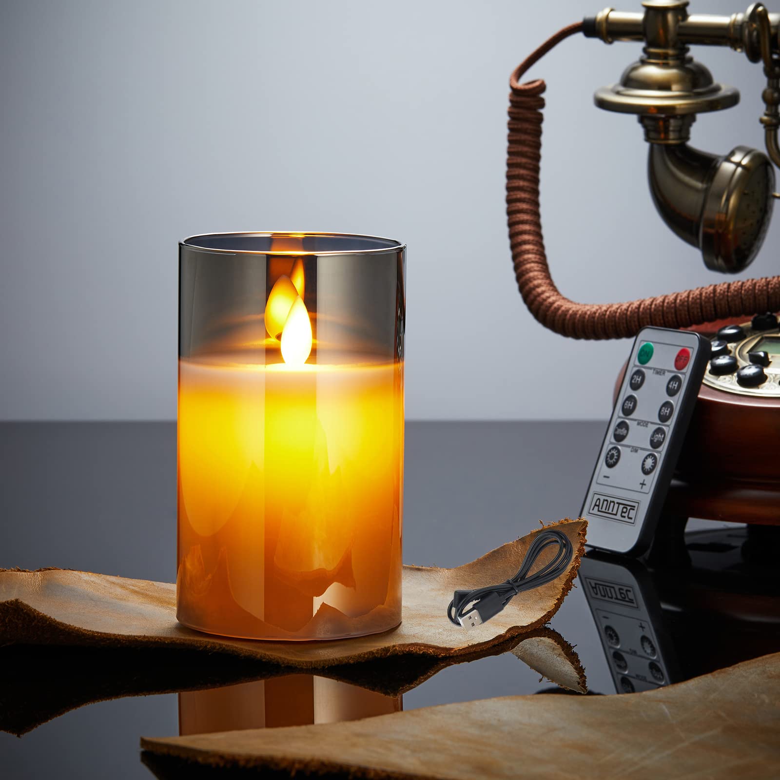 【楽天市場】Annec キャンドルライト ロウソク B充電式 本物の炎のようにゆらめく 暖色光 火を使わない ゆらゆら揺れる 安全 省エネ ...