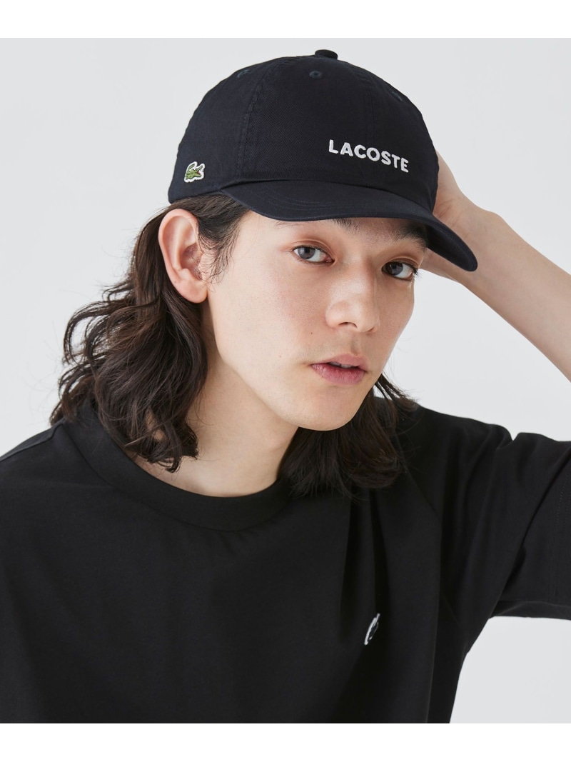 【楽天市場】【SALE／40%OFF】ウォッシュドツイルローキャップ LACOSTE ラコステ 帽子 キャップ ブルー ベージュ ブラック【RBA_E】【送料無料】[Rakuten ...