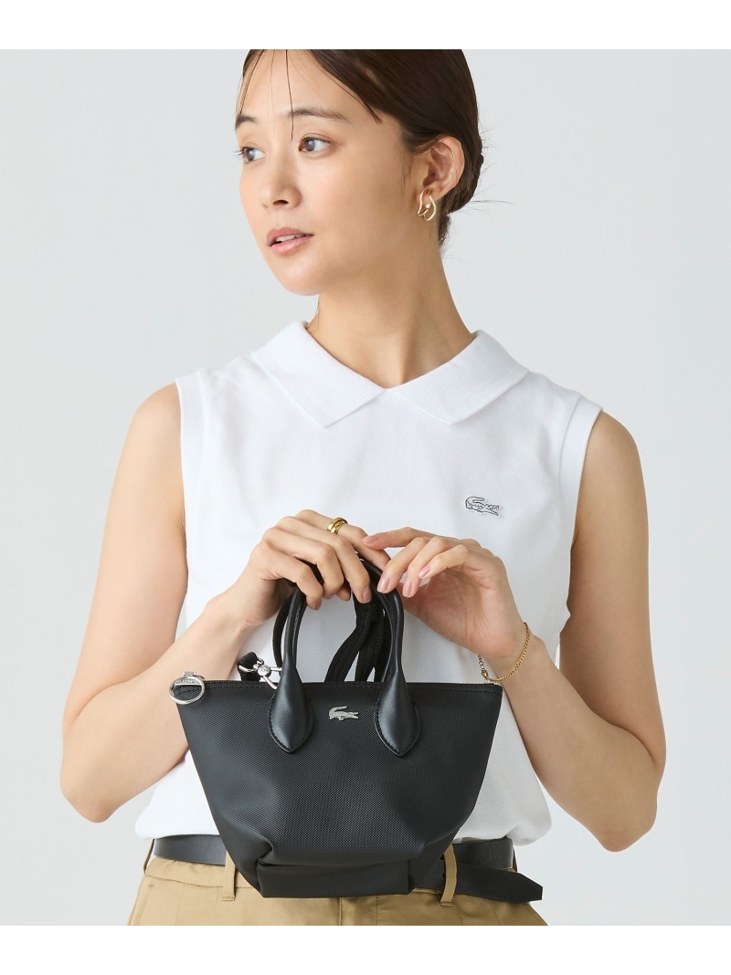 【楽天市場】【SALE／30%OFF】ラコステアテナ ミニトートバッグ LACOSTE ラコステ バッグ ショルダーバッグ ブラック ベージュ【RBA_E】【送料無料】[Rakuten ...