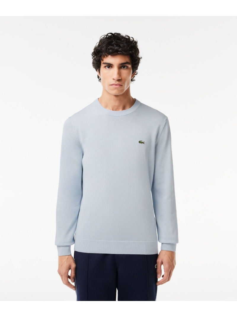 【楽天市場】【SALE／40%OFF】オーガニックコットンクルーネックセーター LACOSTE ラコステ トップス ニット ブルー ネイビー【RBA_E】【送料無料】[Rakuten ...