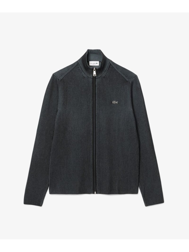 【楽天市場】【SALE／40%OFF】リブニットトラックジャケット LACOSTE ラコステ トップス カーディガン ブラック ホワイト【RBA_E】【送料無料】[Rakuten ...