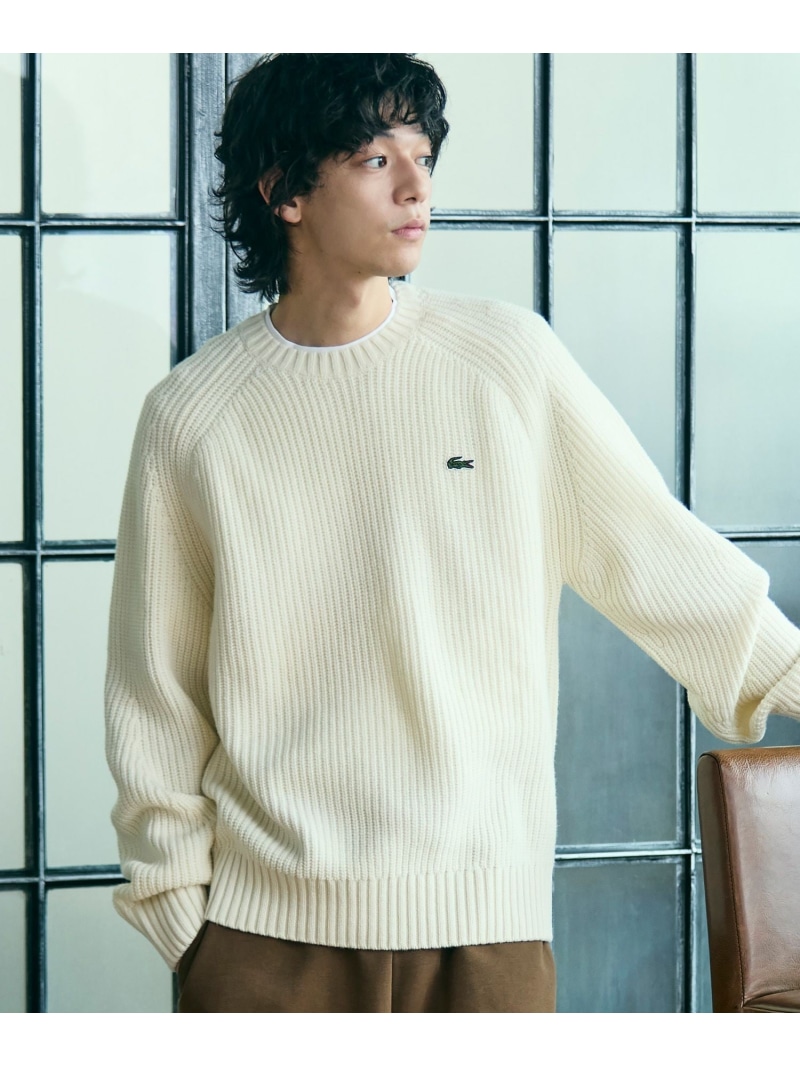 【楽天市場】【SALE／30%OFF】エッセンシャルローゲージニットセーター LACOSTE ラコステ トップス ニット ネイビー ホワイト ...