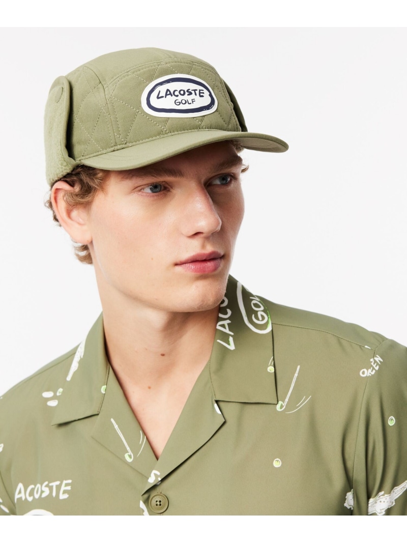 【楽天市場】【SALE／40%OFF】ラコステゴルフイヤーフラップキャップ LACOSTE ラコステ 帽子 キャップ カーキグリーン【RBA_E】【送料無料】[Rakuten Fashion ...