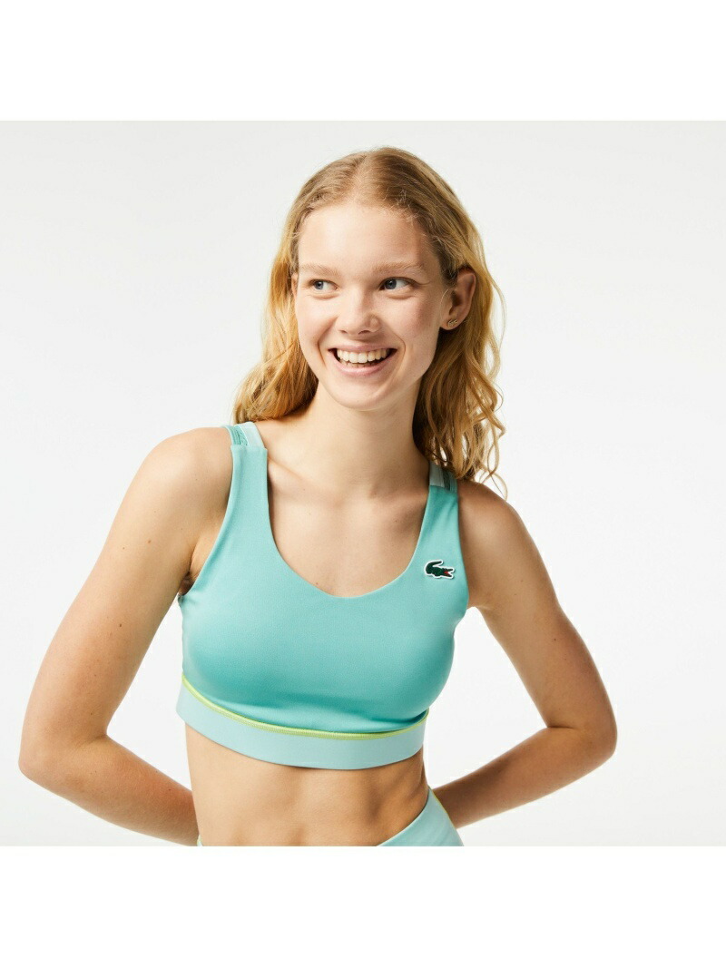 【楽天市場】【SALE／40%OFF】バックメッシュスポーツブラトップ LACOSTE ラコステ トップス カットソー・Tシャツ グリーン【RBA_E】【送料無料】[Rakuten ...