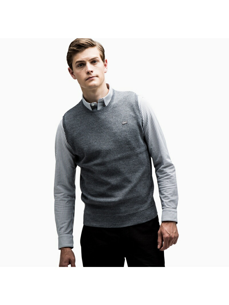 【楽天市場】【SALE／30%OFF】(M)『WOOLMAX』ニット LACOSTE ラコステ トップス その他のトップス ホワイト グレー ...