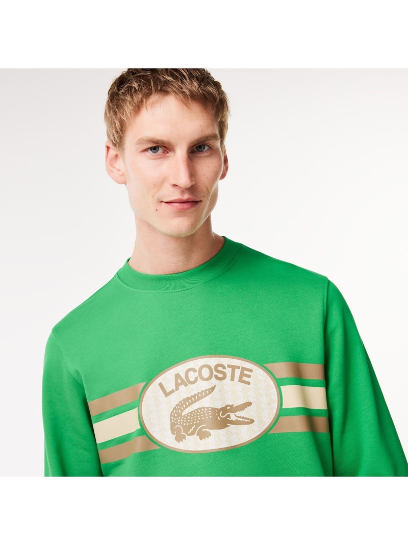 【楽天市場】【SALE／40%OFF】モノグラムレイヤードオーバルロゴクルーネックスウェット トレーナー LACOSTE ラコステ トップス スウェット・トレーナー グリーン【RBA_E ...