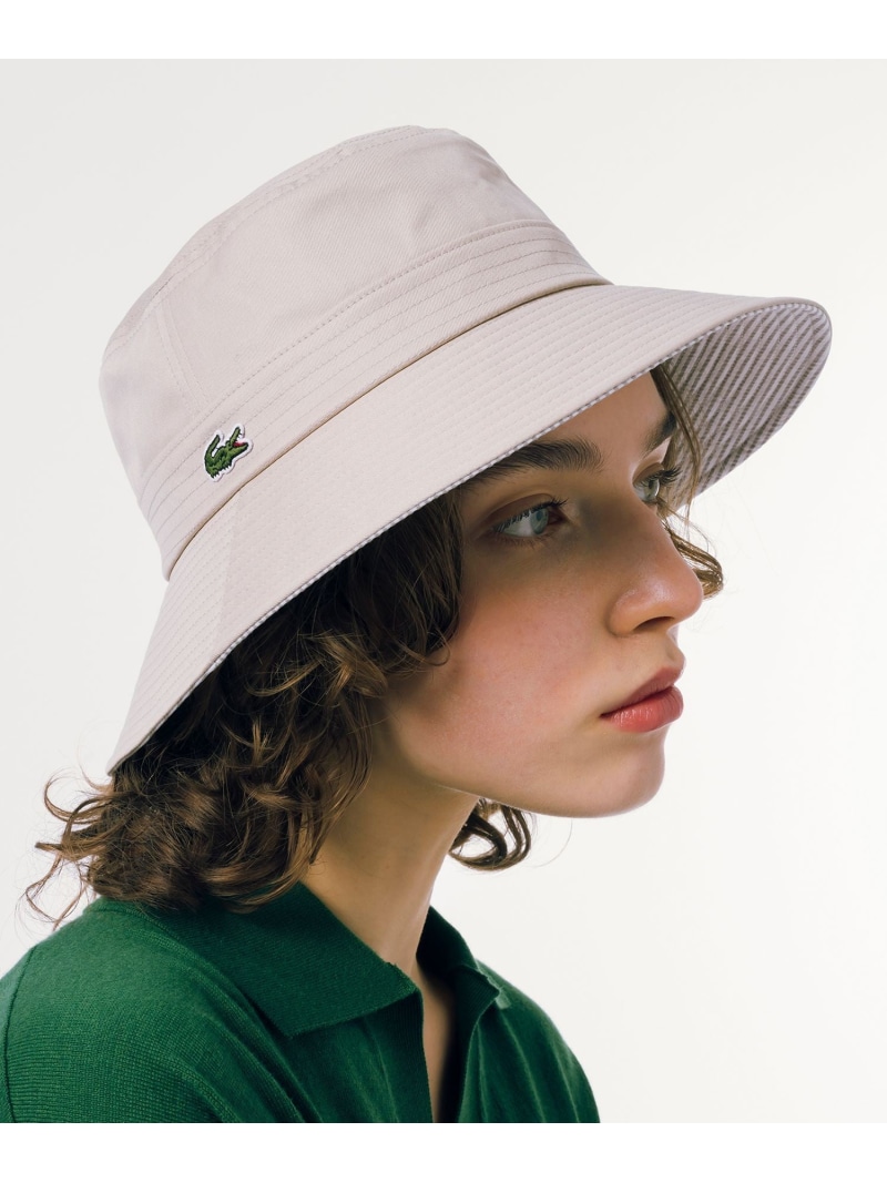 【楽天市場】【SALE／40%OFF】ロングブリムサマーバケットハット LACOSTE ラコステ 帽子 キャップ ネイビー ベージュ【RBA_E】【送料無料】[Rakuten Fashion ...