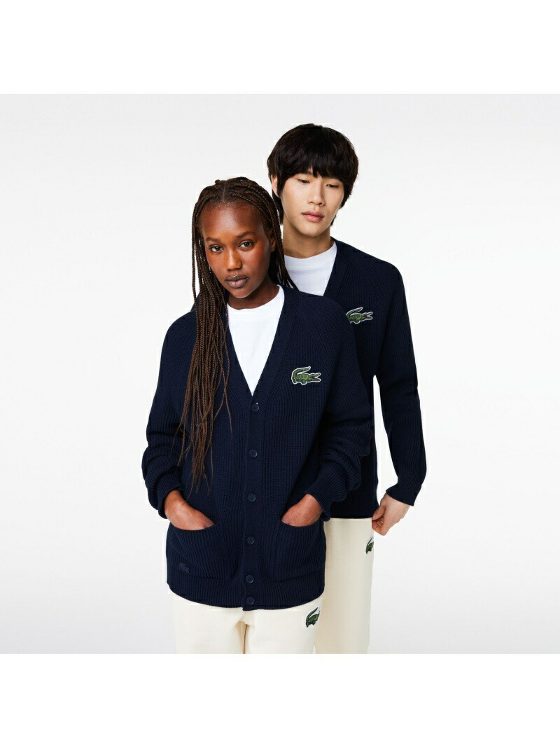 【楽天市場】【SALE／40%OFF】オーガニックコットンヘリテージVネックカーディガン LACOSTE ラコステ トップス ニット ネイビー【RBA_E】【送料無料】[Rakuten ...