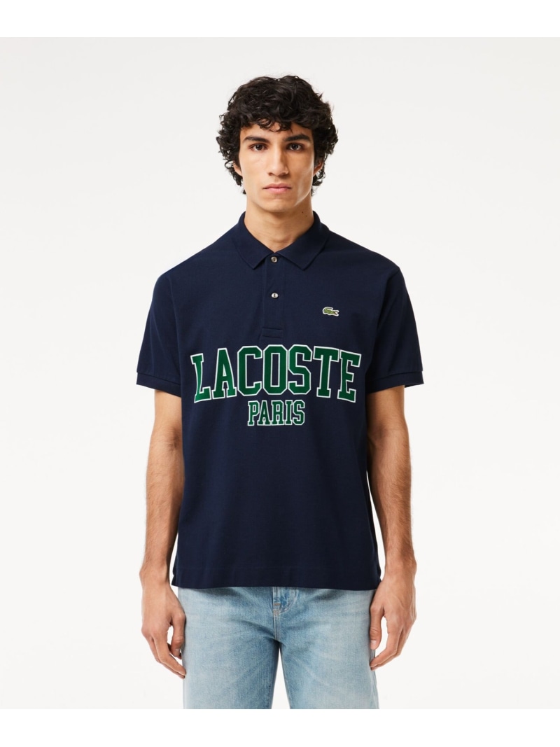 【楽天市場】【SALE／40%OFF】オーバーサイズネームプリントポロシャツ LACOSTE ラコステ トップス ポロシャツ ブルー ネイビー ホワイト【RBA_E】【送料無料 ...