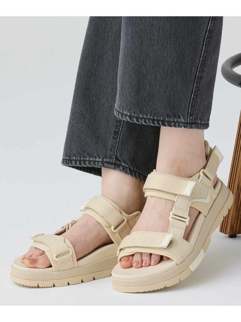 【楽天市場】【SALE／40%OFF】レディース SURUGA PREMIUM 125 1 CFA LACOSTE ラコステ シューズ・靴 サンダル ホワイト ブラック【RBA_E】【送料無料 ...