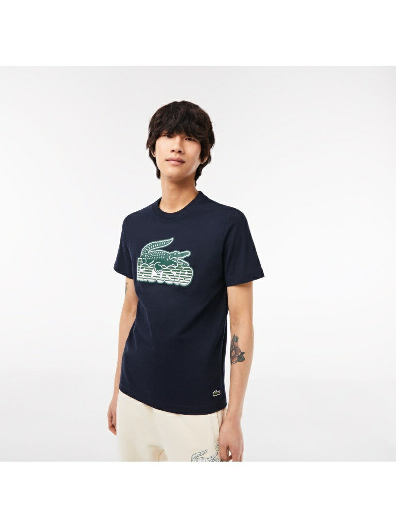 【楽天市場】【SALE／40%OFF】ニューグラフィックプリントクルーネックTシャツ LACOSTE ラコステ トップス カットソー・Tシャツ ホワイト グレー ネイビー【RBA_E】【送料 ...