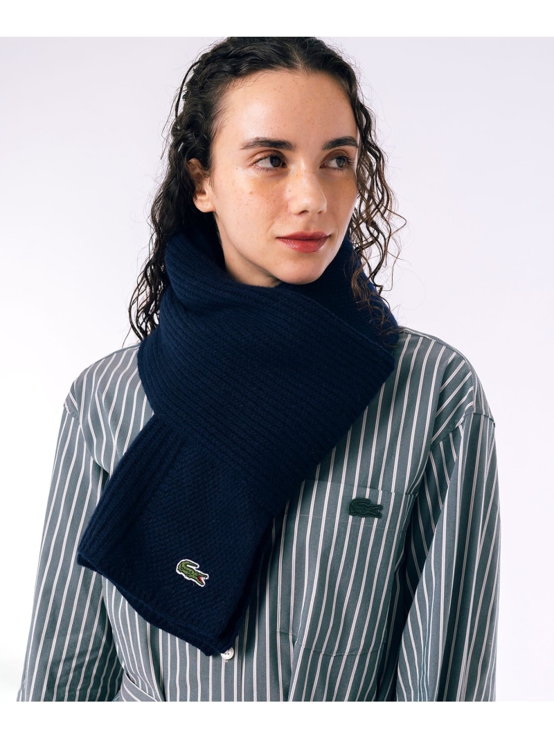 【楽天市場】【SALE／40%OFF】コンビ・ニッティングマフラー LACOSTE ラコステ ファッション雑貨 マフラー・ストール・ネックウォーマー グリーン ホワイト【RBA_E】【送料無料 ...