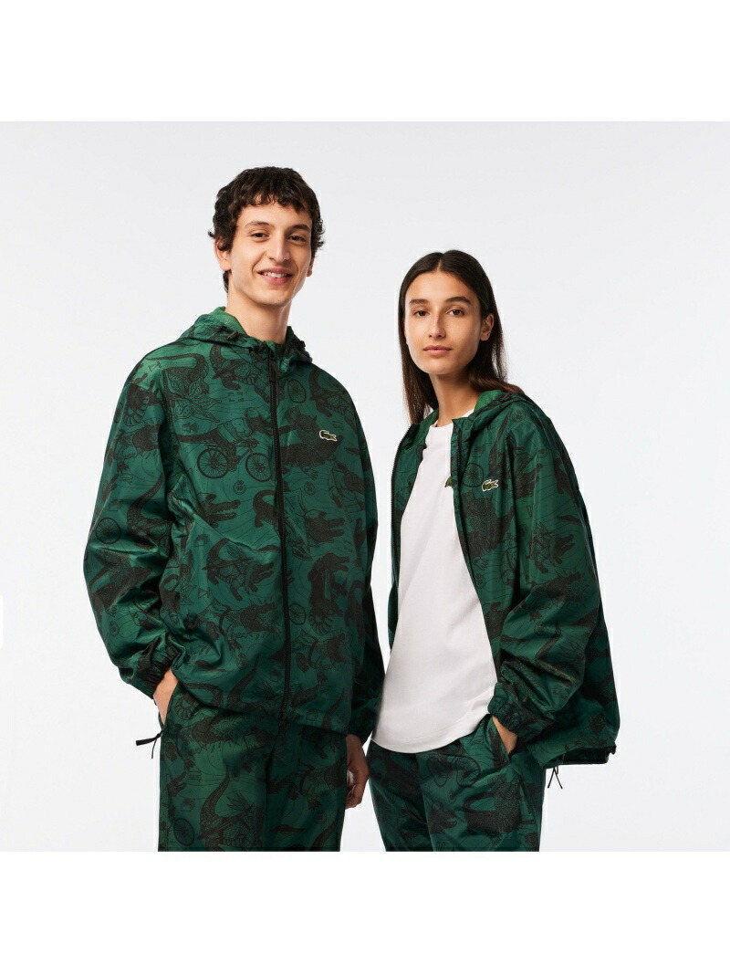 【楽天市場】【SALE／40%OFF】『Lacoste x Netflix』 総柄ジップアップジャケット LACOSTE ラコステ トップス パーカー・フーディー グリーン【RBA_E】【送料 ...