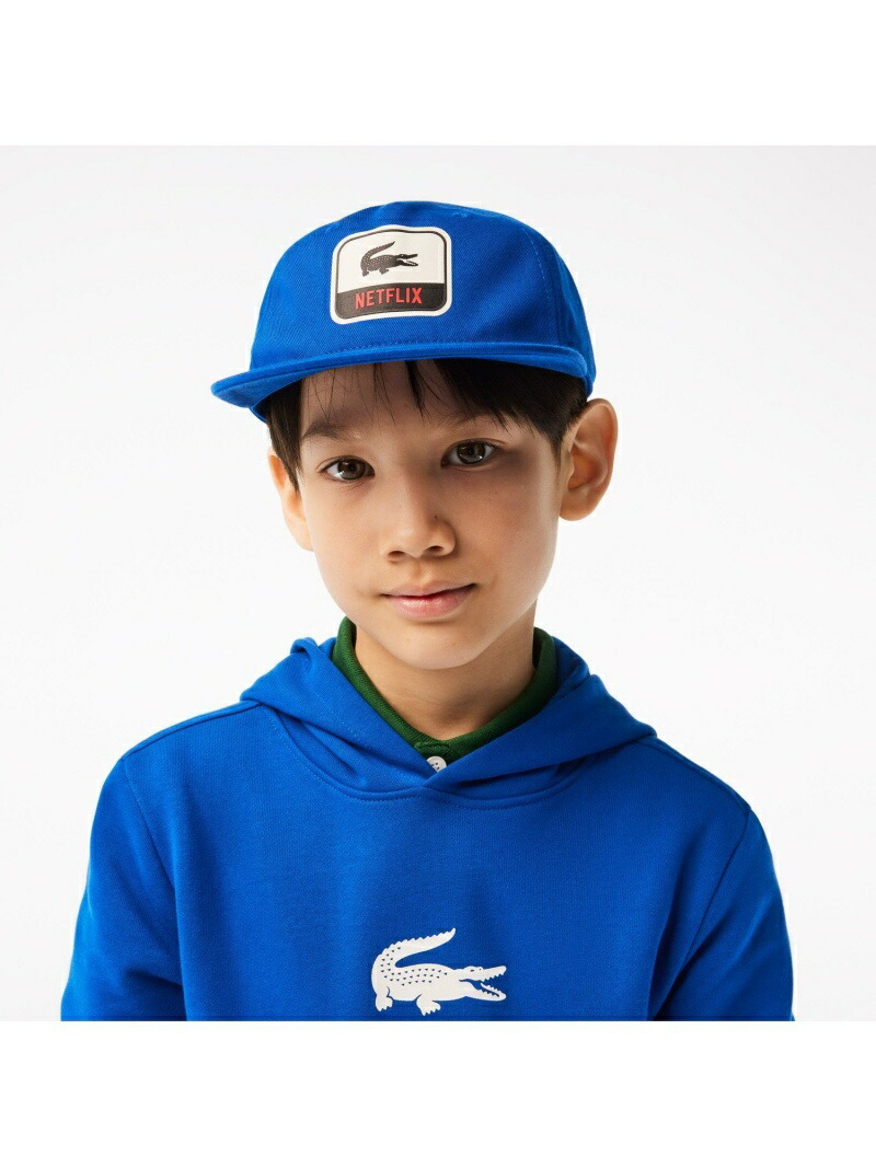 【楽天市場】【sale／40 Off】『lacoste X Netflix』 スナップバックキッズキャップ Lacoste ラコステ 帽子