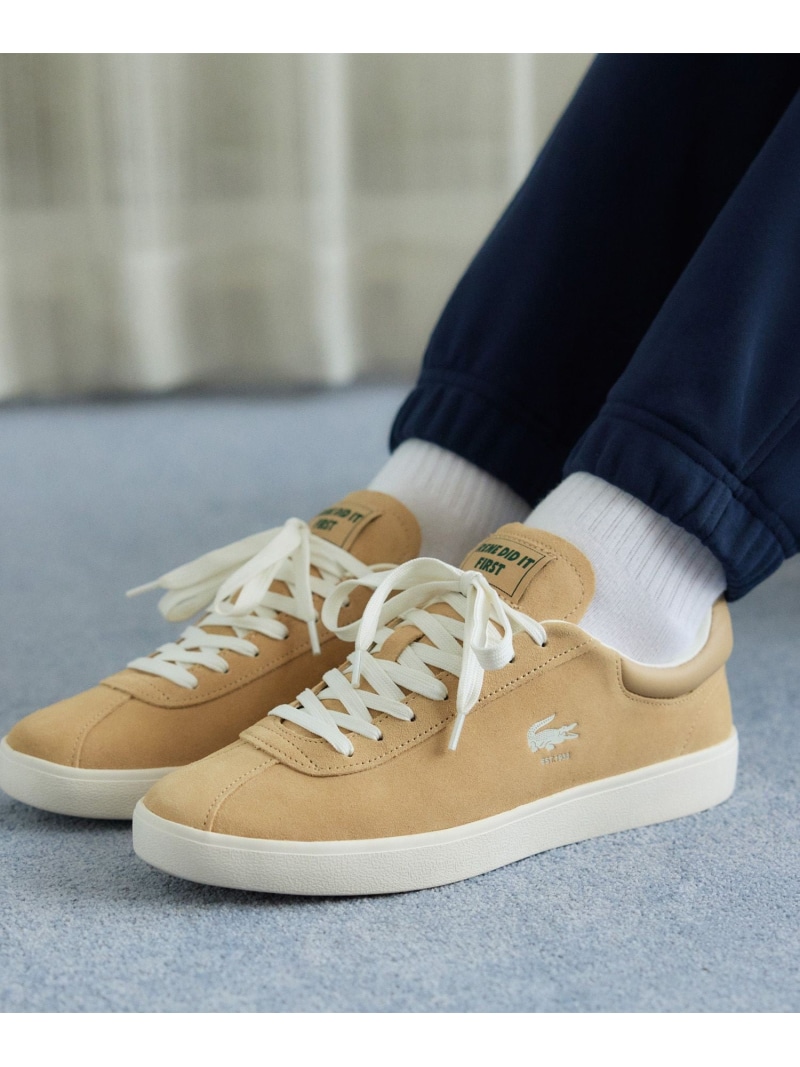 【楽天市場】【SALE／40%OFF】メンズ BASESHOT 124 3 SMA LACOSTE ラコステ シューズ・靴 スニーカー ベージュ ブルー【RBA_E】【送料無料 ...