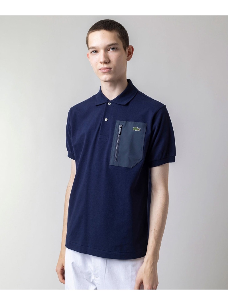 【楽天市場】【SALE／40%OFF】アウトドアジップポケット半袖ポロシャツ LACOSTE ラコステ トップス ポロシャツ グレー ブラック ホワイト ネイビー【RBA_E】【送料無料 ...