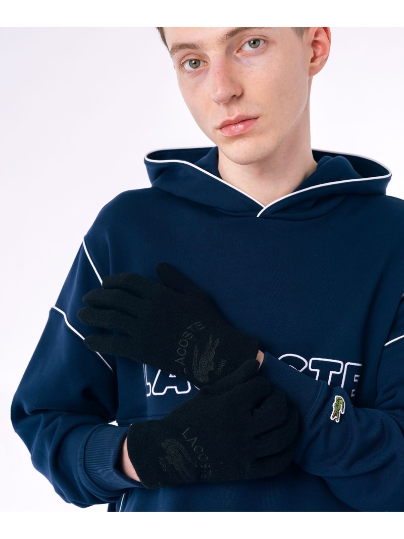 【楽天市場】【SALE／40%OFF】ラムウールグローブ タッチパネル対応 23cm~24cm LACOSTE ラコステ ファッション雑貨 ...