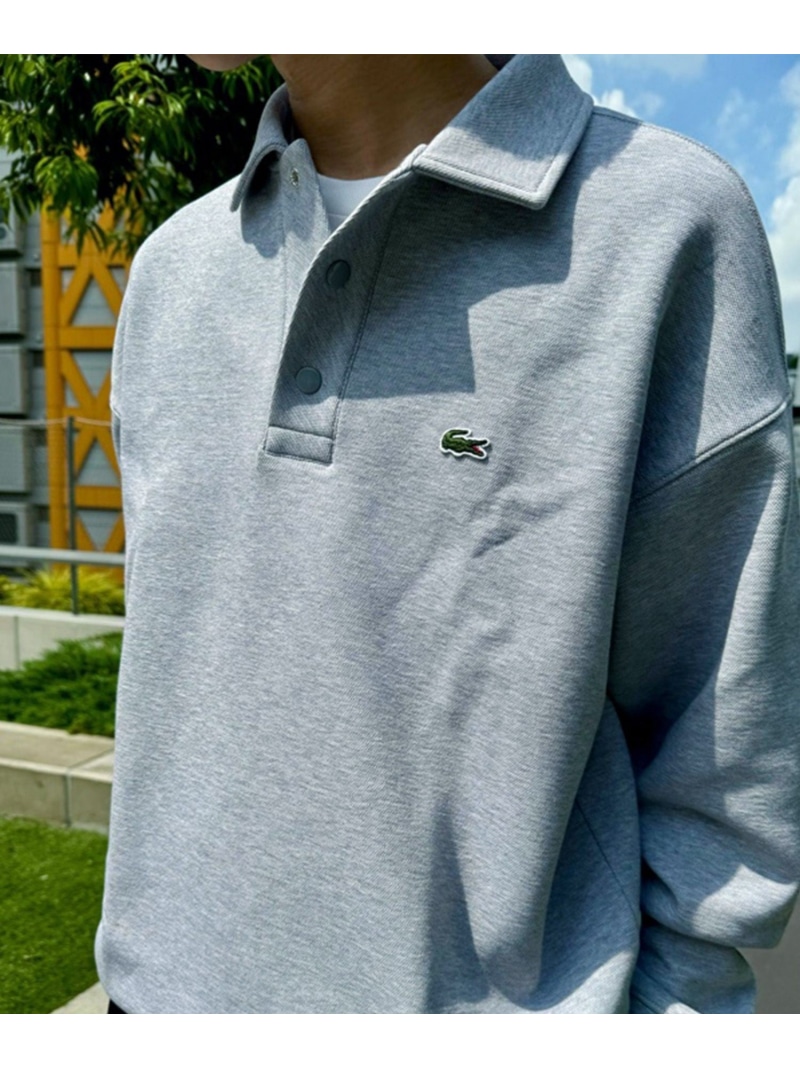 【楽天市場】【SALE／40%OFF】ダブルフェイスロングスリーブポロスウェット トレーナー LACOSTE ラコステ トップス スウェット・トレーナー ホワイト グレー【RBA_E】【送料 ...