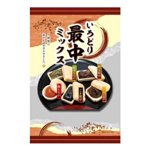 【楽天市場】伊藤製菓 いろどり最中ミックス 145g×6個：くすりのレデイハートショップplus