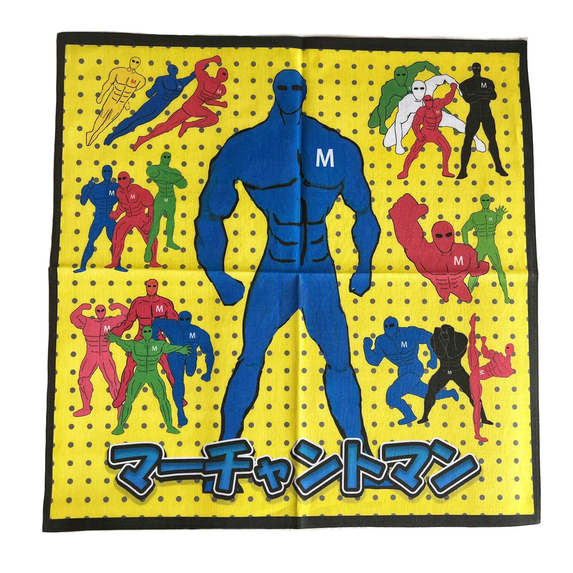 【楽天市場】【ラファンオリジナル】マーチャントマン - 開運・風水 ハンカチ -：lafan 楽天市場店