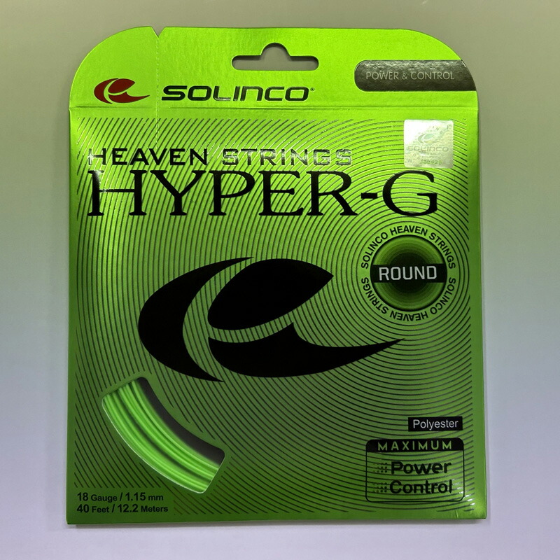【楽天市場】ソリンコ(SOLINCO) 硬式テニスストリング ハイパー G ラウンド(HYPER-G ROUND)[ポリエステル ...